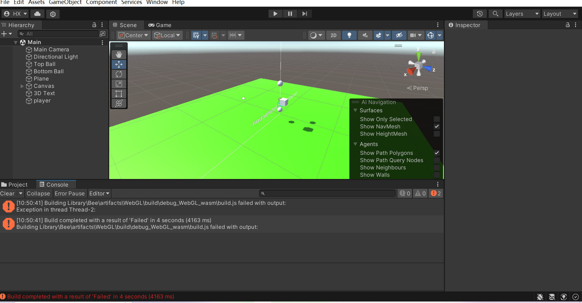 Bug - build and run failed - Unity Forum